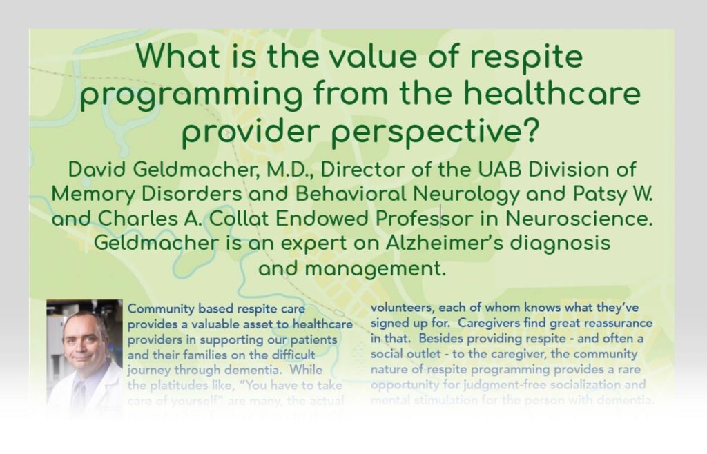 Alzheimer’s & Dementia Respite Ministry - Respite For All Foundation ...